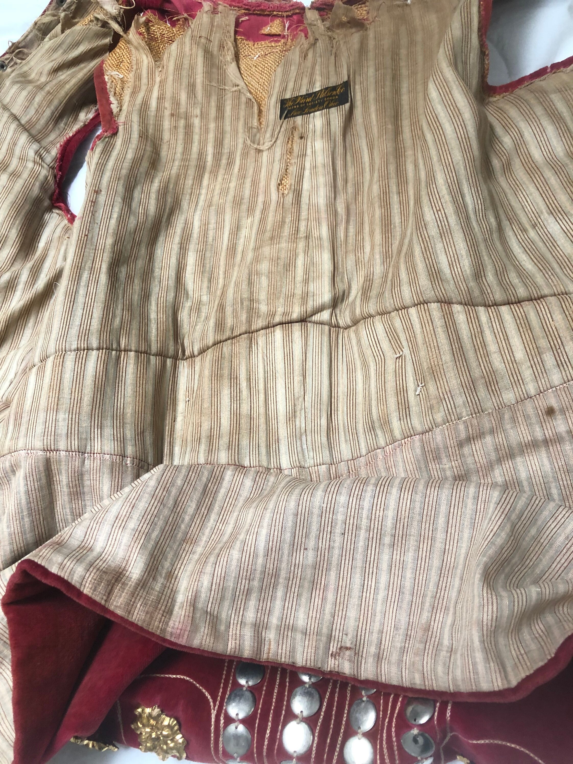Ward Stilson Early 1900s Odd Fellows Free Mason Masonic Red Velvet ...