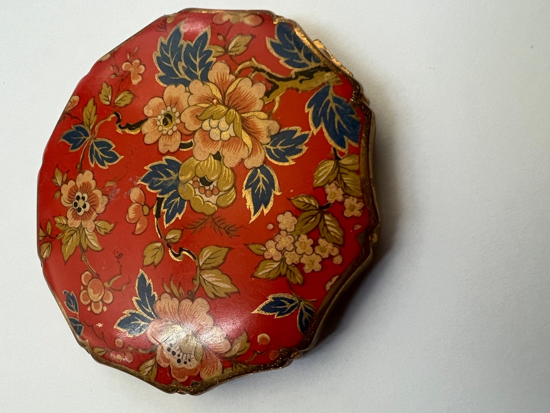 Kigu of London Ornate Makeup Compact Vintage Compact Floral Pattern - Etsy