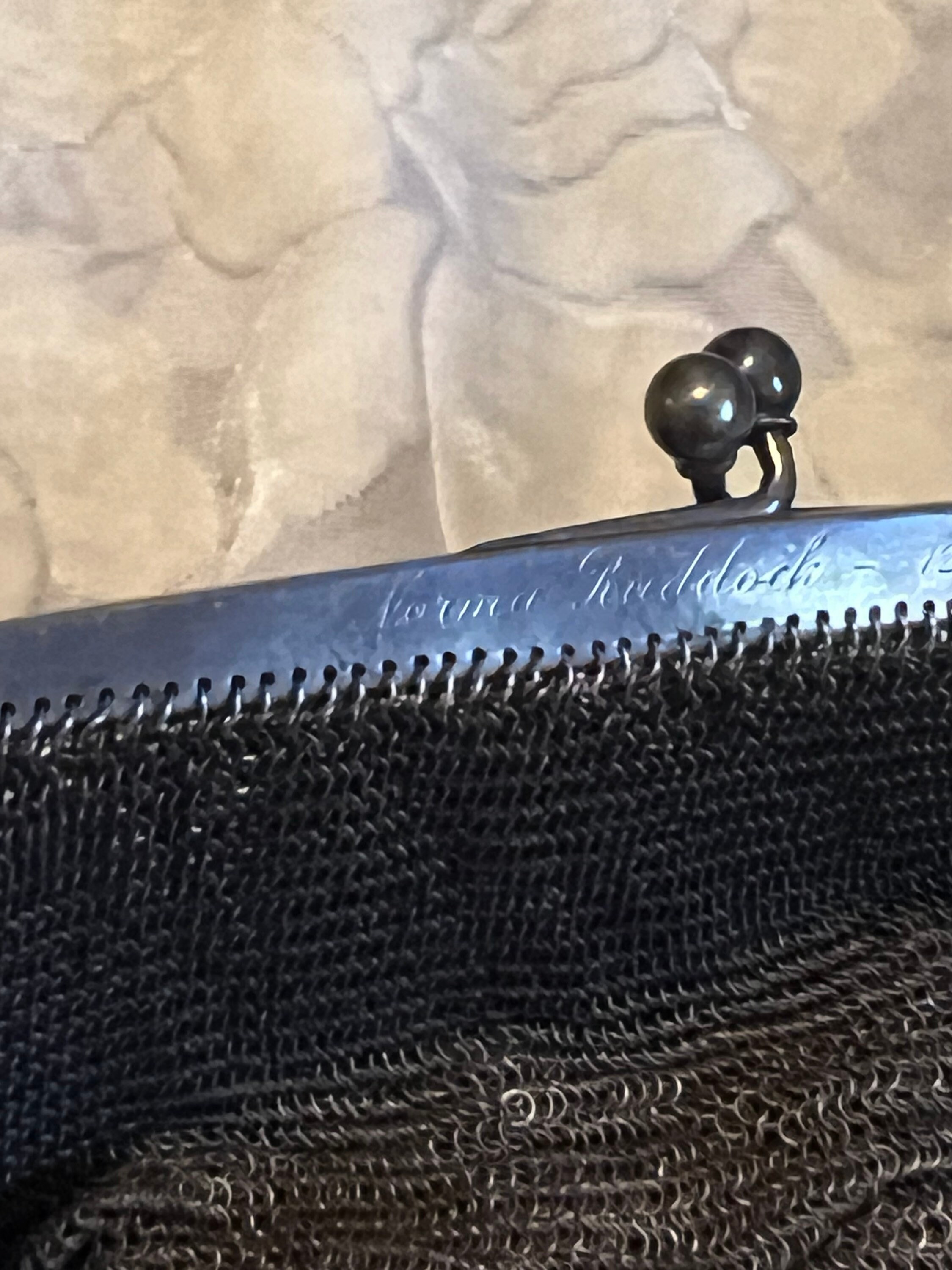 Sterling Silver Metal Mesh Flapper Purse Costume Handbag 1920s Antique ...