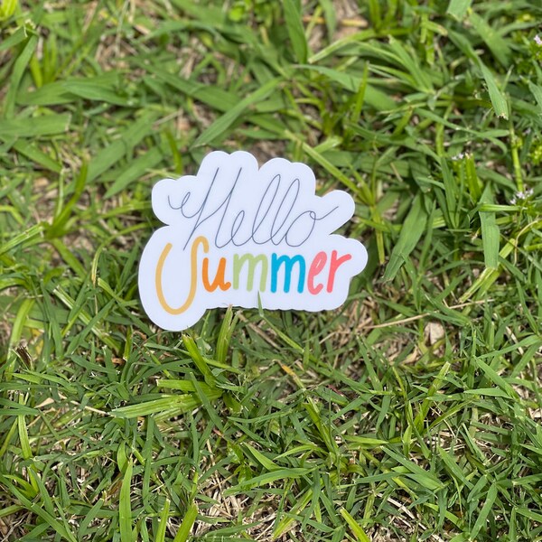 Hello Summer Stickers - Etsy