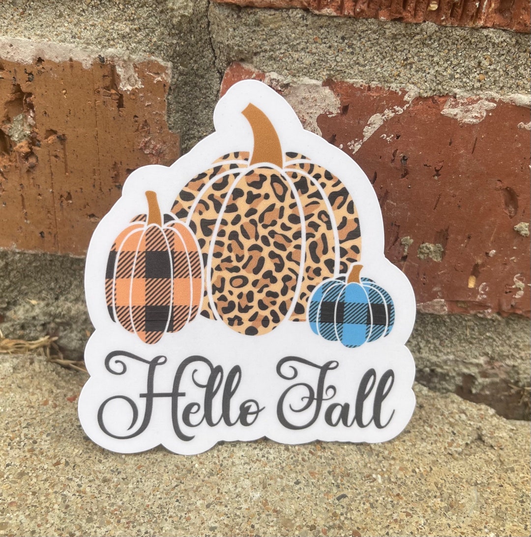 Hello Fall Sticker - Etsy
