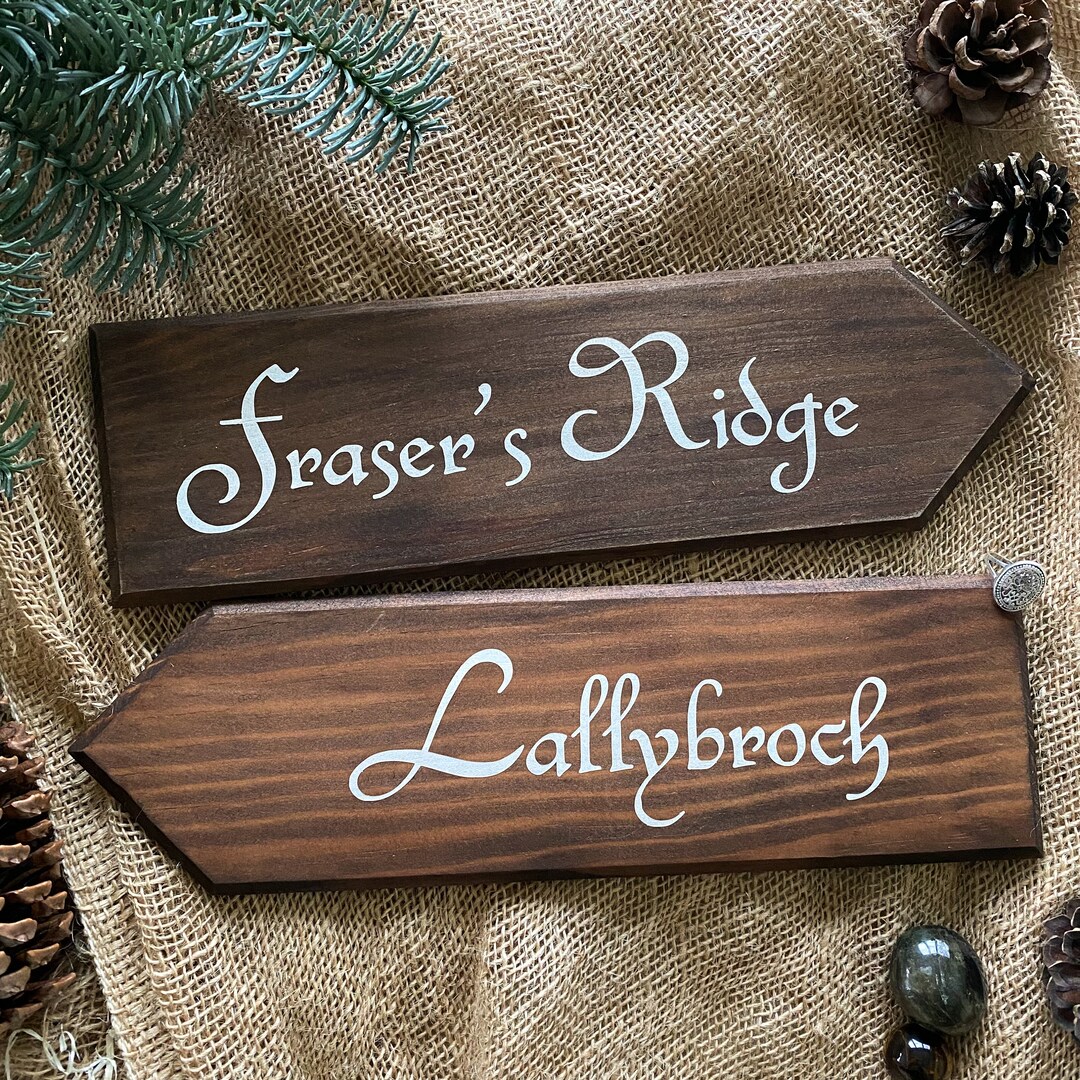 Outlander-inspired Wooden Directional Signs - Etsy