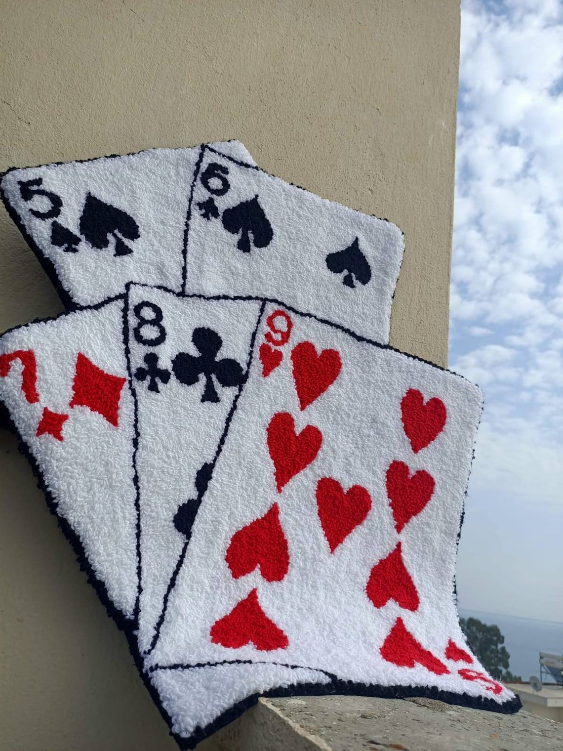 Customizable Playing Card Rug Punch Needle Play Room Rug | Etsy