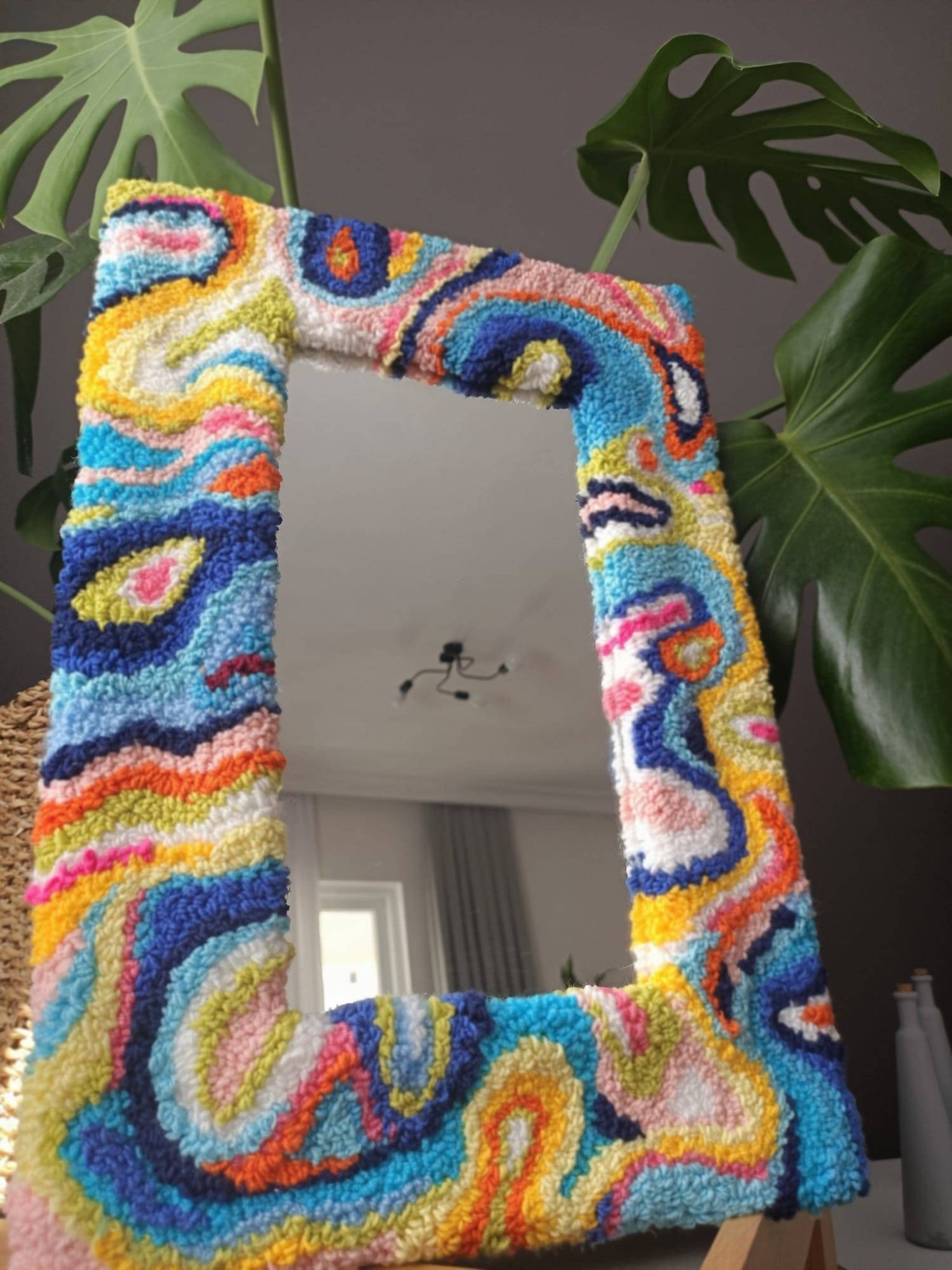 50 Full Length Multicolor Tufted Rug Mirror Cloth - Etsy