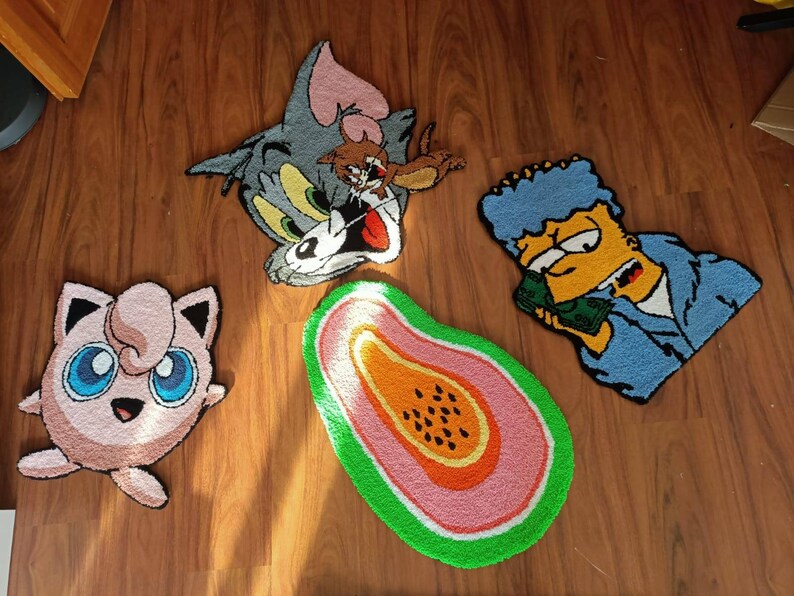 Papaya Tufted Rug Custom Rug Design Customizable Rug Green - Etsy