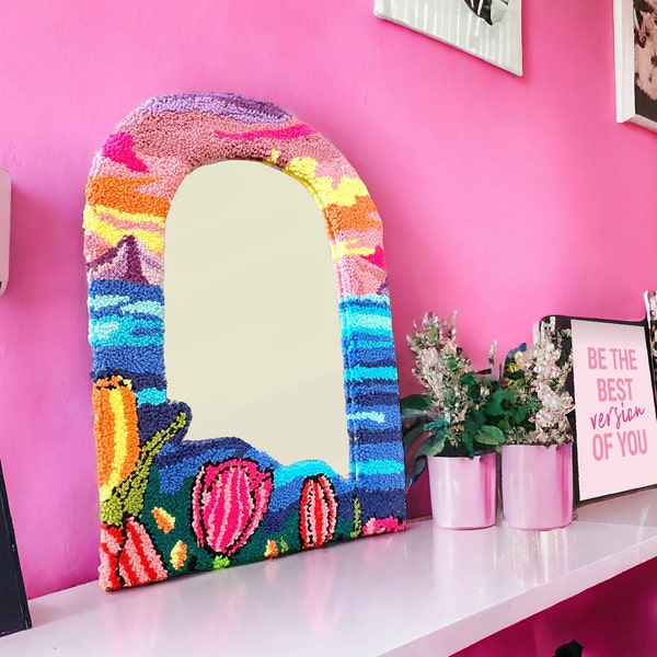 Tufted Mirror - Etsy