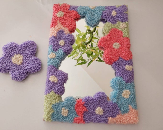 Punch Needle Mirror - Etsy