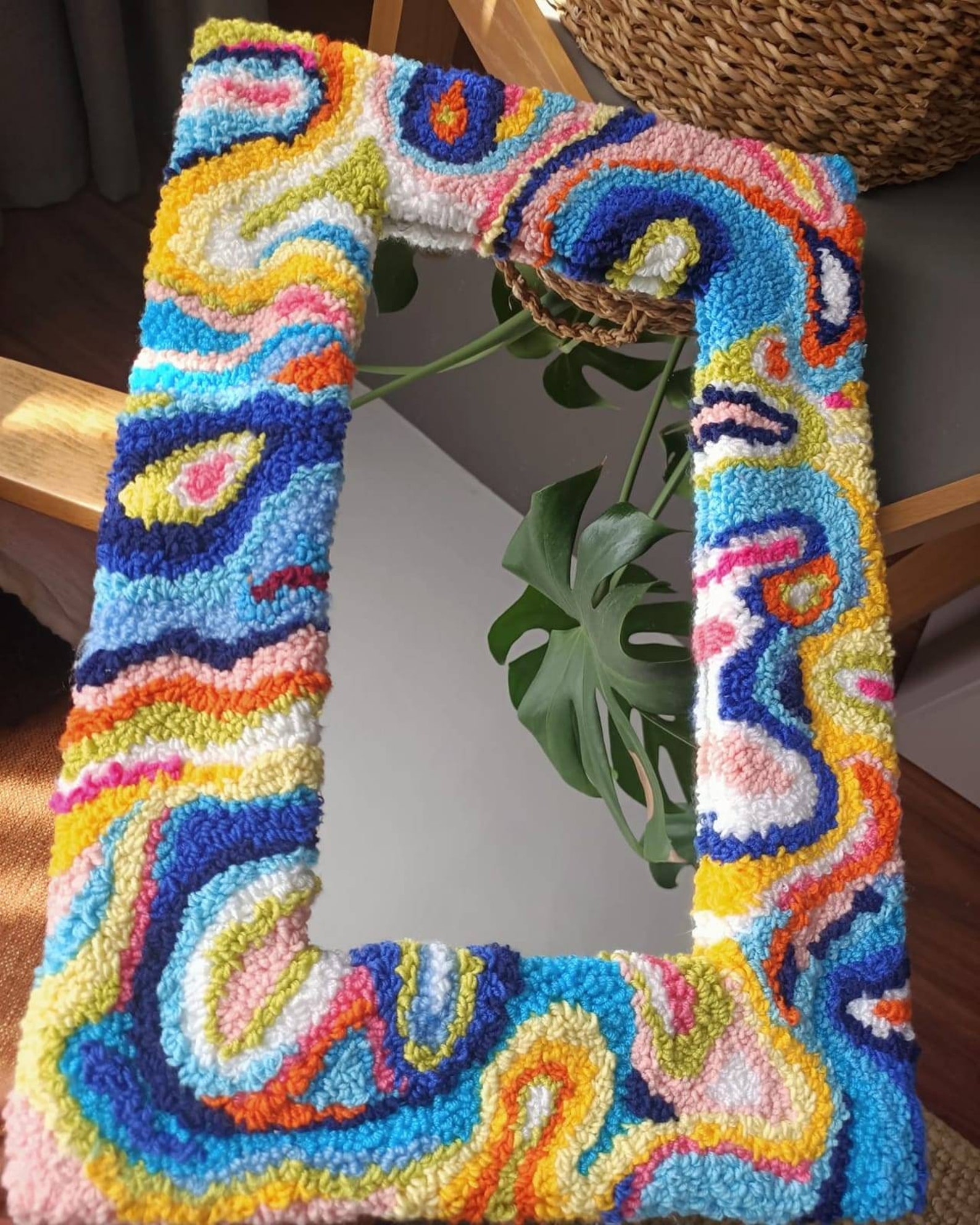 50 Full Length Multicolor Tufted Rug Mirror Cloth - Etsy