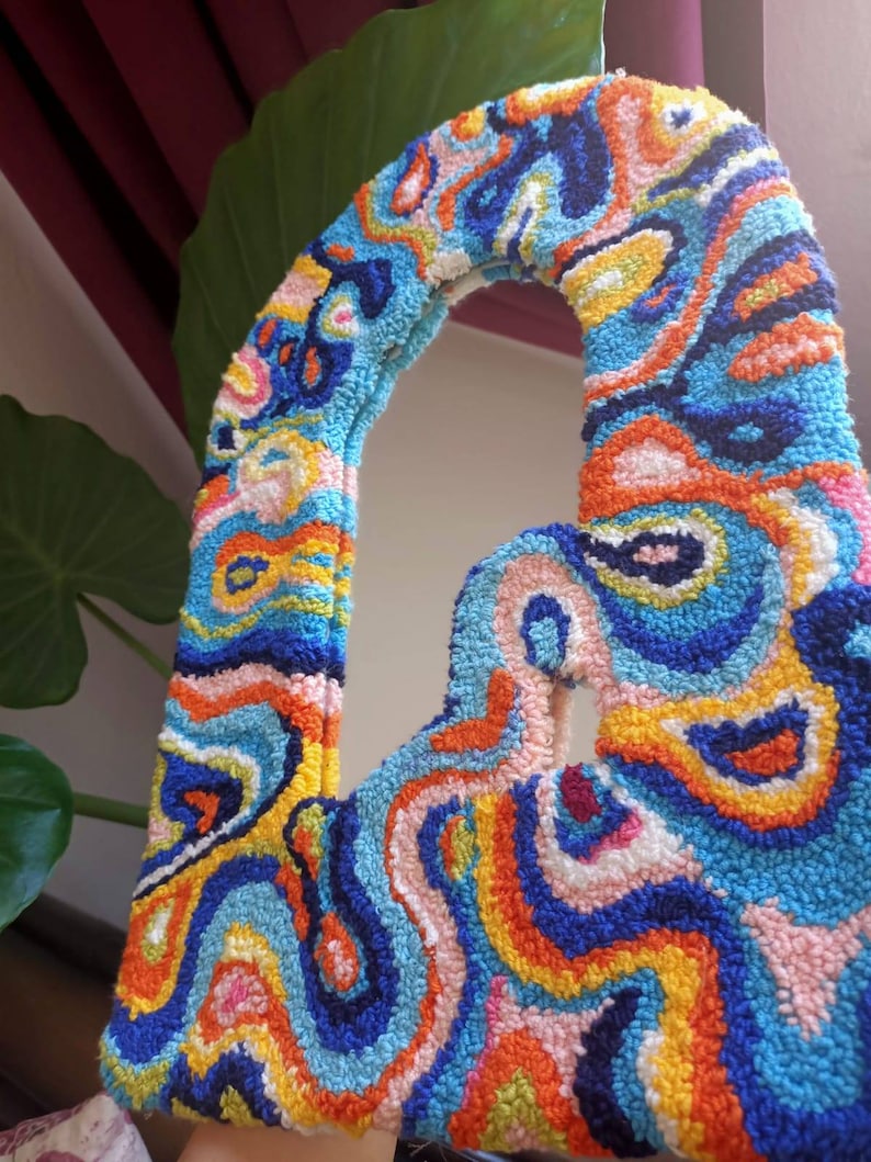 50 Full Length Multicolor Tufted Rug Mirror Cloth - Etsy