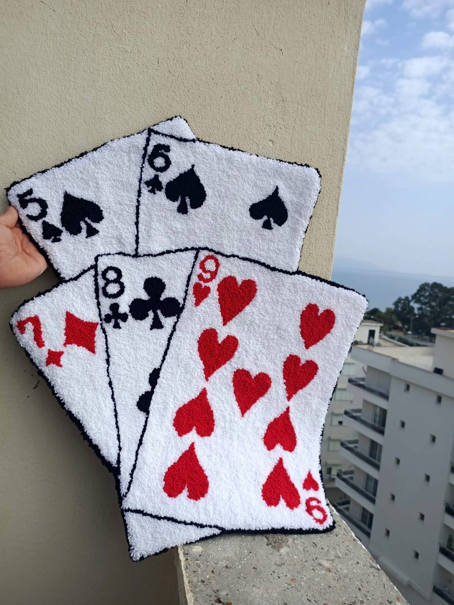 Customizable Playing Card Rug Punch Needle Play Room Rug | Etsy