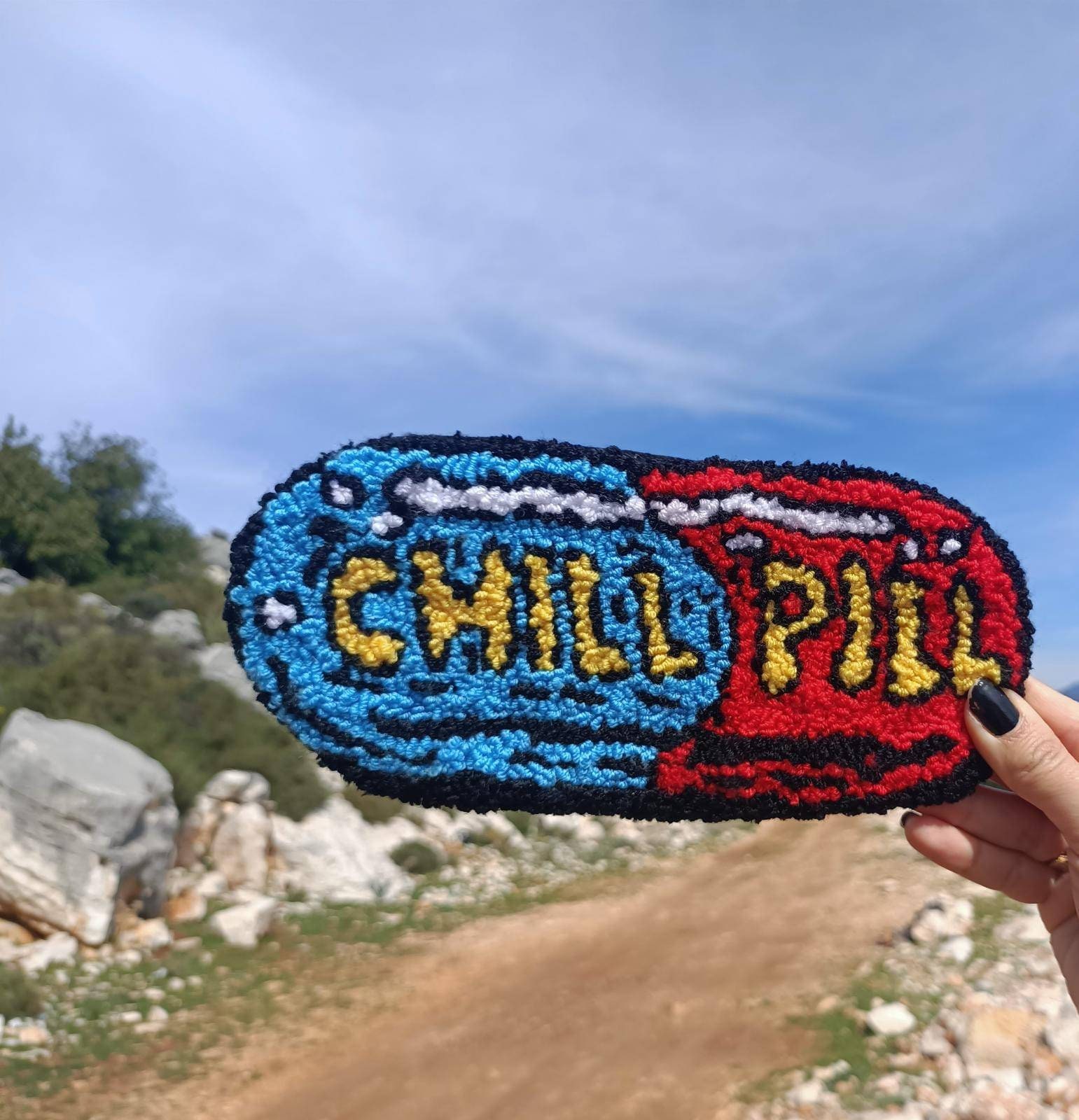 Chill Pill Mini Rug Chill Pill Coaster Custom Chill Pill - Etsy