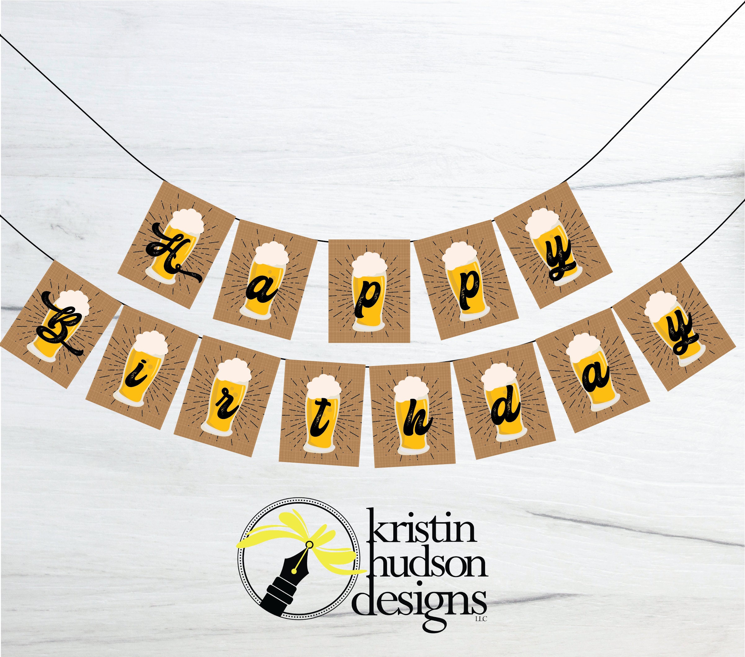 Mug or Glass Cheers and Beers Banner Ready for You to Download and ...