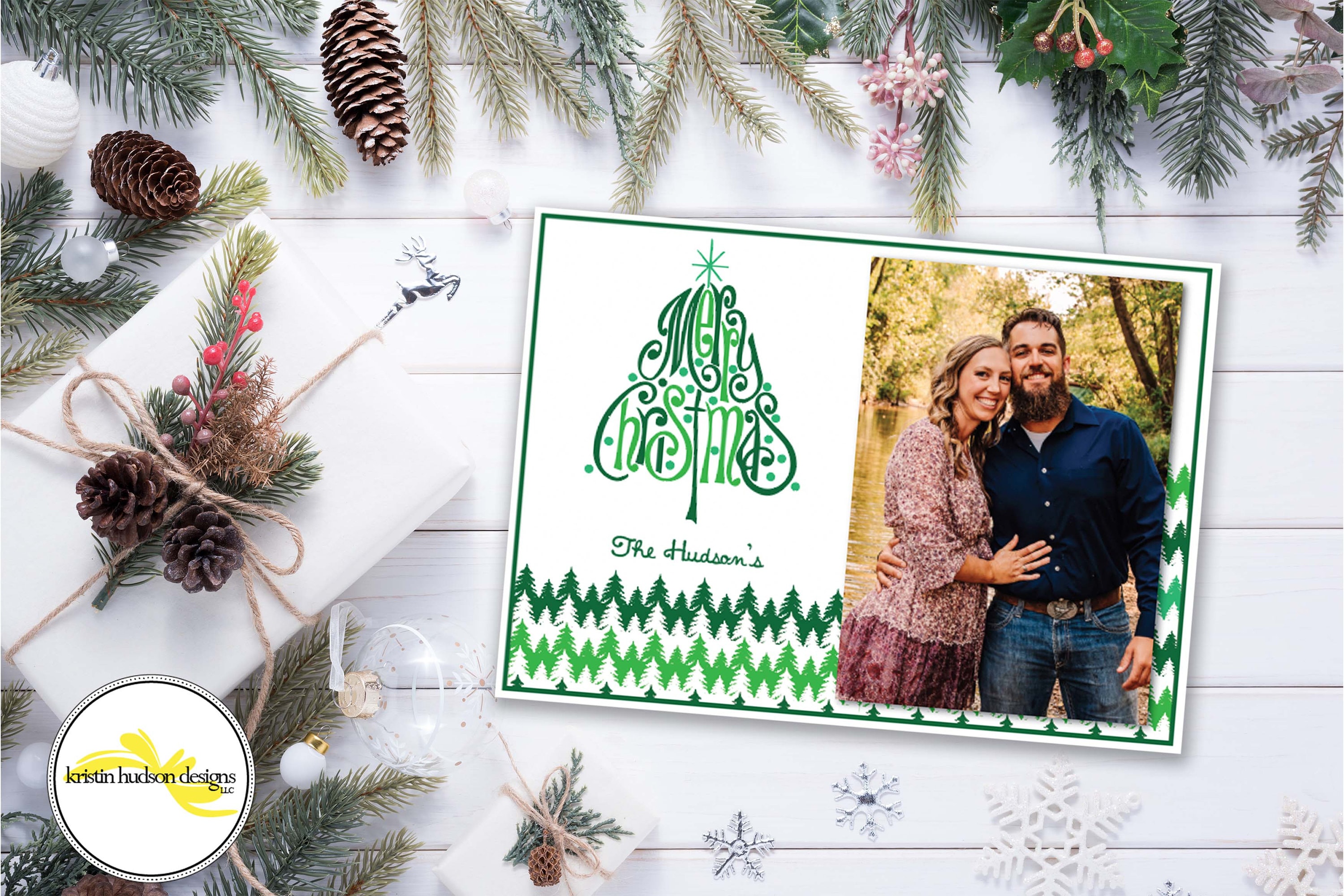 Custom Christmas Photo Card, Personalized Christmas Card With Picture ...