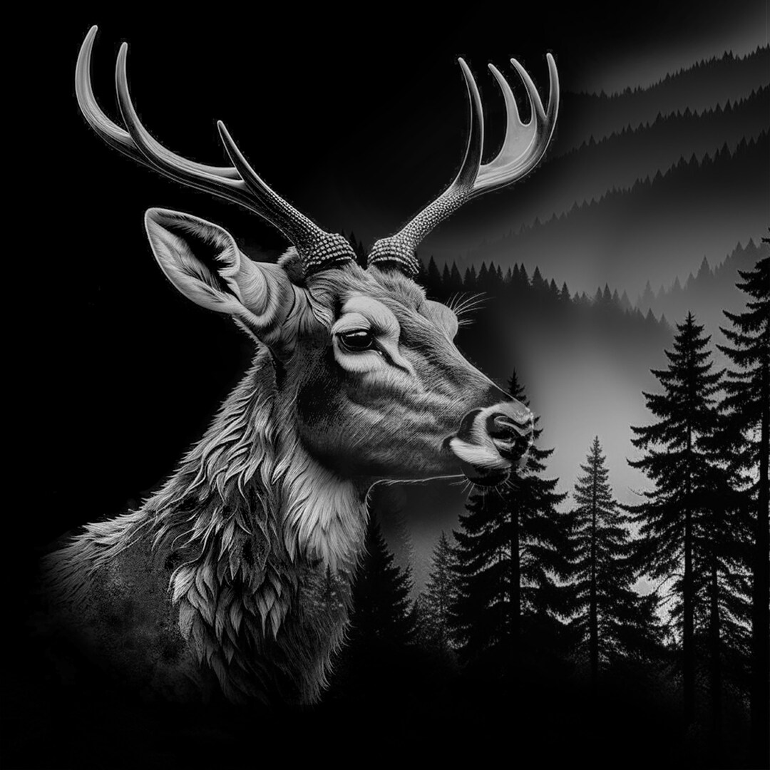 Stag DBL Exposure, Slate Engraving, Laser File, Coaster Etching ...