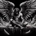 Fallen Angel 3, Slate Engraving, File, Coaster Etching, American ...