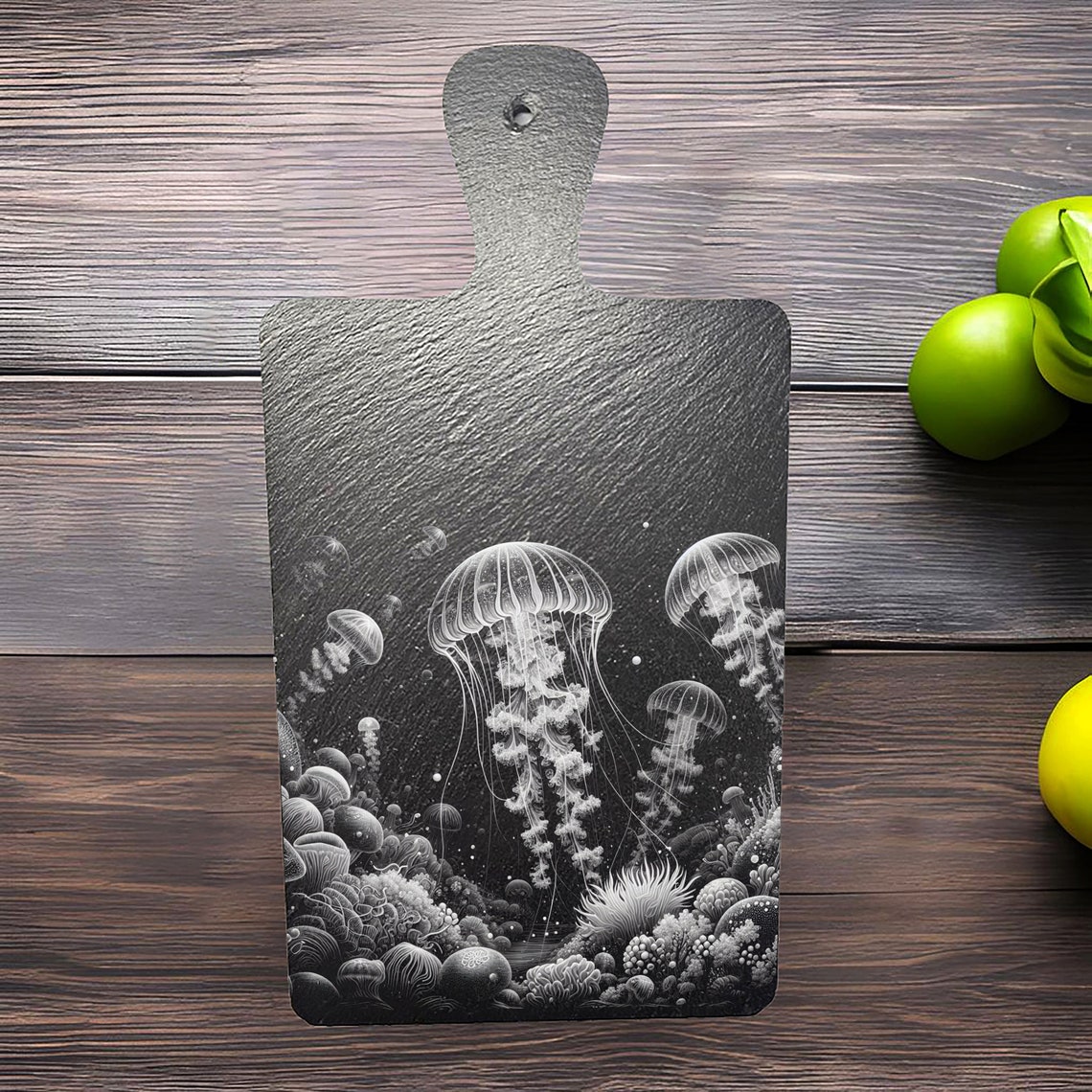 Jelly Fish, Sea Life, Slate Engraving, Laser File, Coaster Etching ...