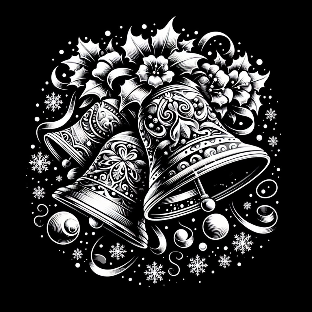 Jingle Bells 3, Laser PNG, Slate Engraving, Laser File, Coaster Etching ...