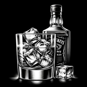 Whiskey Glass 2, Slate Engraving, Laser File, Coaster Etching, American ...