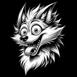 Wolf 2, Crazy, Slate Engraving, Laser File, Coaster Etching, American ...