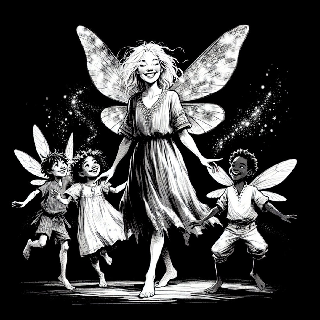 Fairy Family 3, Slate Engraving, File, Coaster Etching, American ...