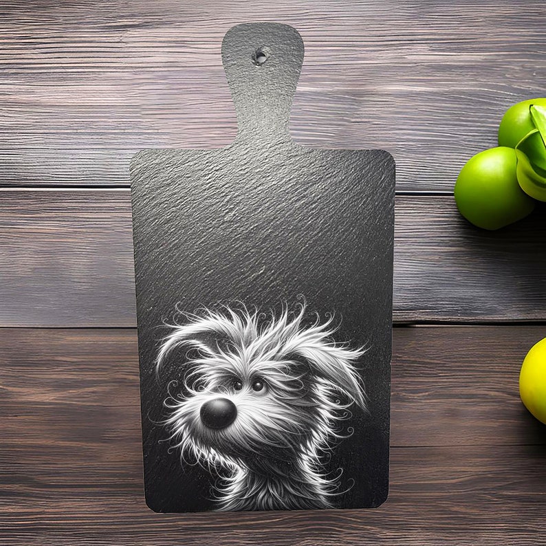 WF Scruffy Dog, Slate Engraving, Laser Cut File, Coaster Etching ...