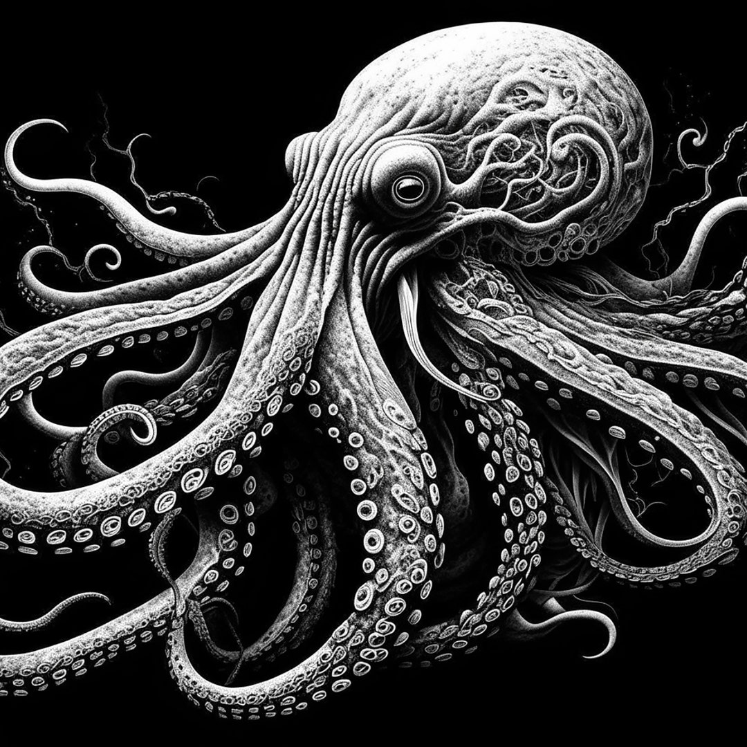 Octopus, Slate Engraving, Laser File, Coaster Etching, American ...