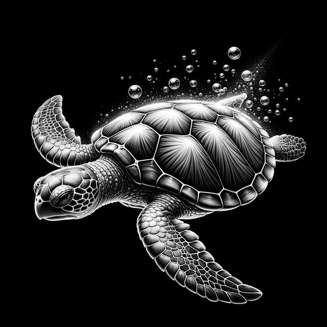 Sea Turtle 3, Slate Engraving, Laser File, Coaster Etching, American ...