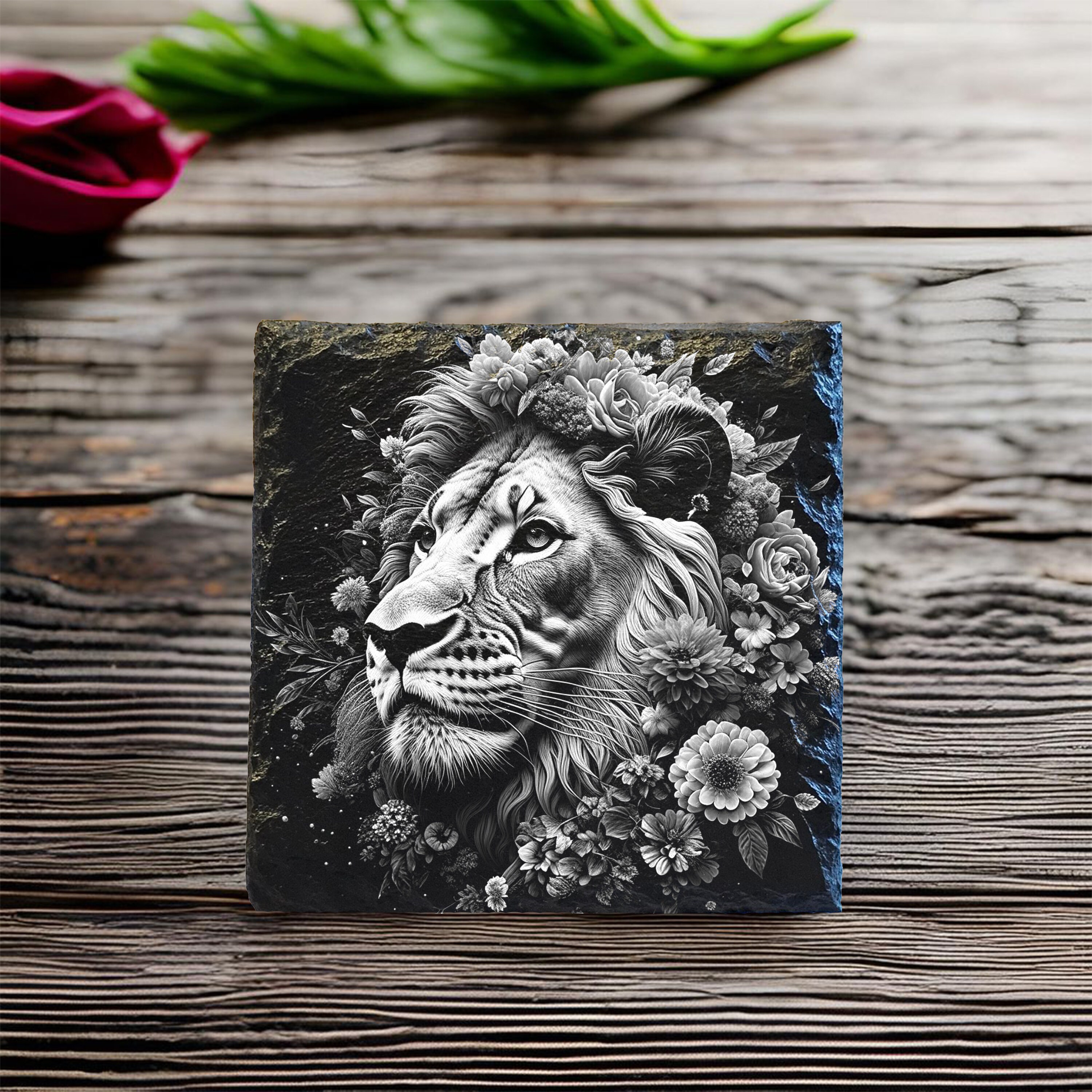 Lion, Laser, PNG, Slate Engraving, Laser File, Coaster Etching ...