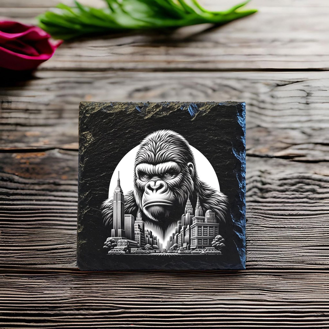 The King 3, Laser PNG, Slate Engraving, Laser File, Coaster Etching ...