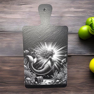 Mermaid 4, Slate Engraving, Laser File, Coaster Etching, American ...