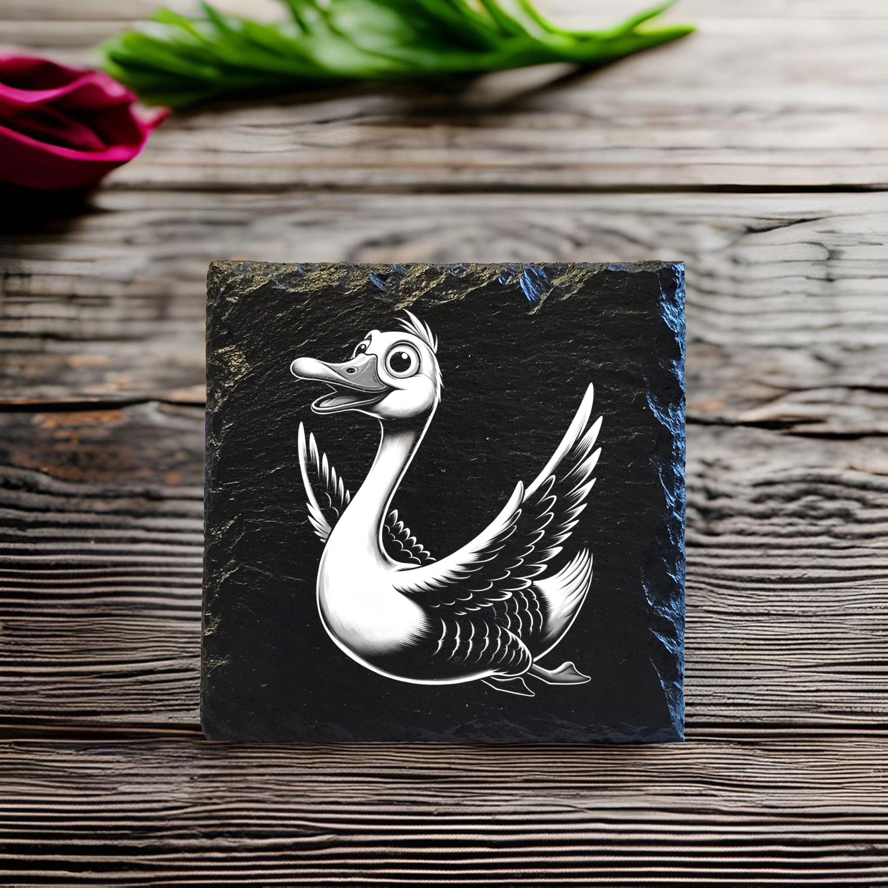 Goose 2, Slate Engraving, Laser File, Coaster Etching, American ...
