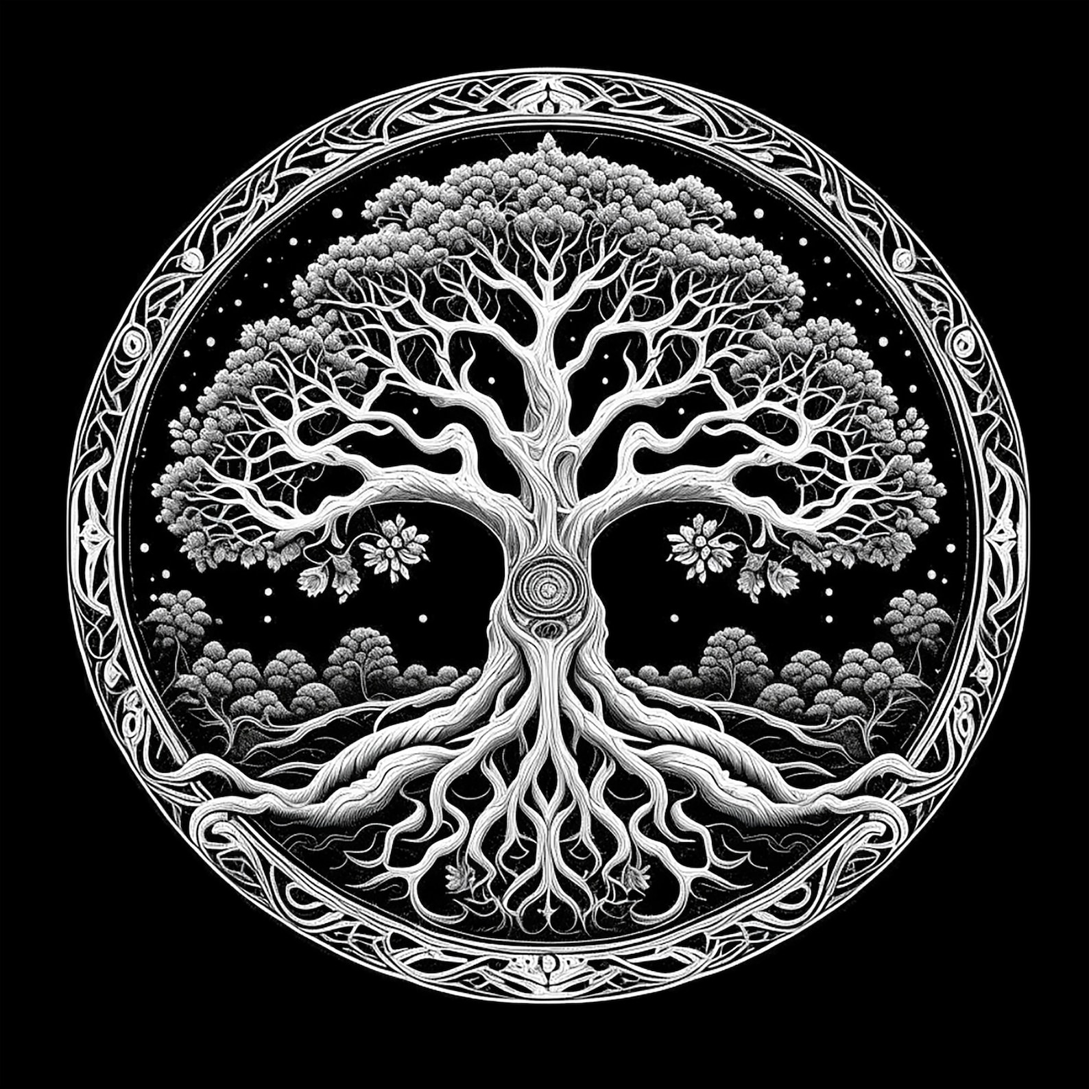 Tree of Life, Slate Engraving, Laser File, Coaster Etching, American ...