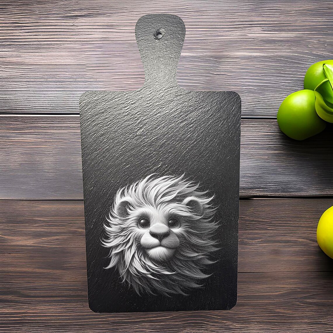 WF Scruffy Lion, Slate Engraving, Laser File, Coaster Etching, American ...