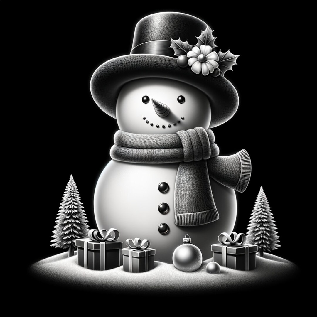 Snowman Slate Laser Engraving File, Festive Christmas Decor (PNG) - Etsy