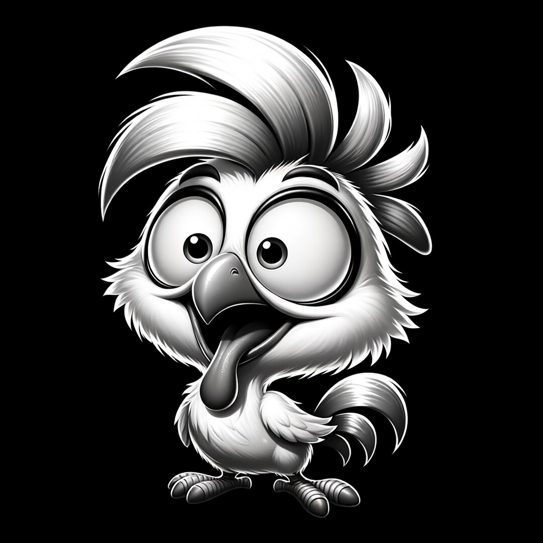 Crazy Chicken, Slate Engraving, Laser File, Coaster Etching, American ...