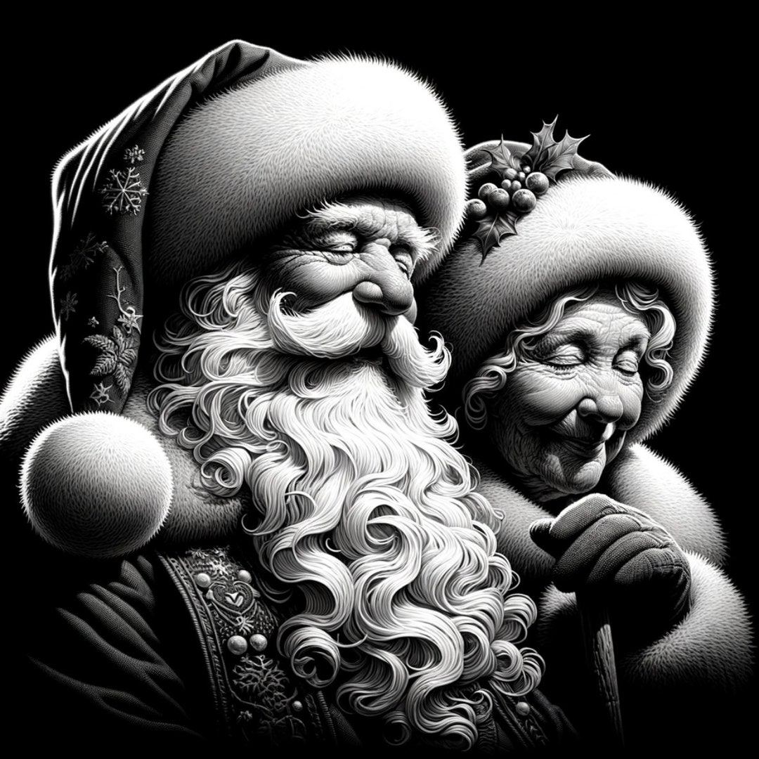 Santa Clause 34, Laser PNG, Slate Engraving, Laser File, Coaster ...