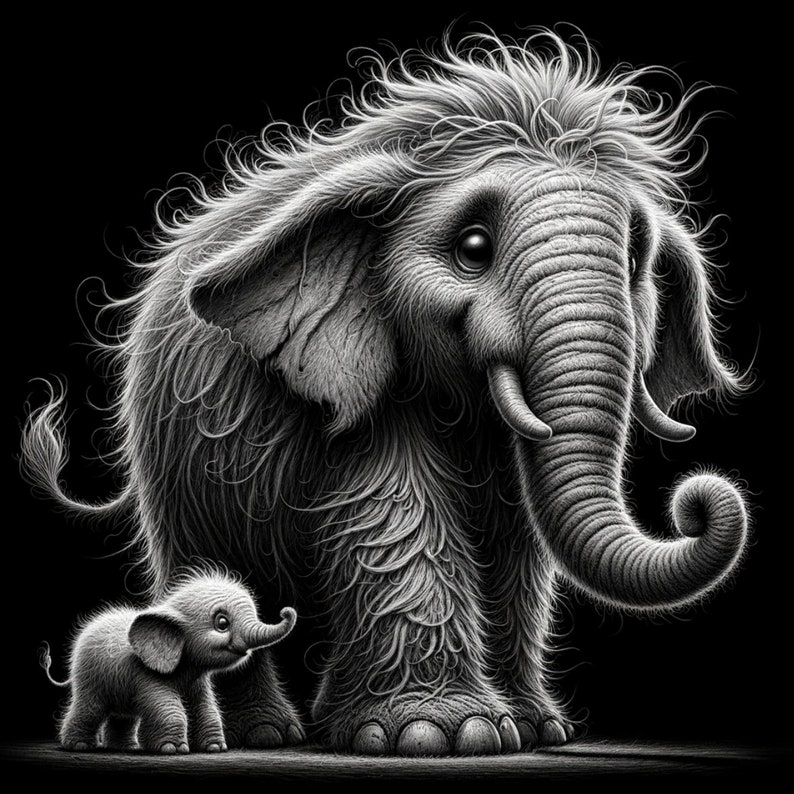 Elephant Family 2, Slate Engraving, File, Coaster Etching, American ...