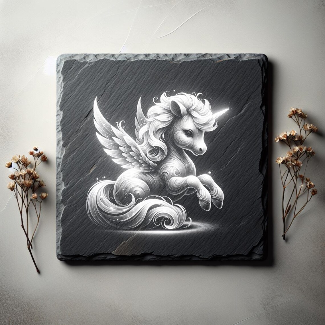 Celestial Unicorn , Laser, Slate Engraving, Laser File, Coaster Etching ...