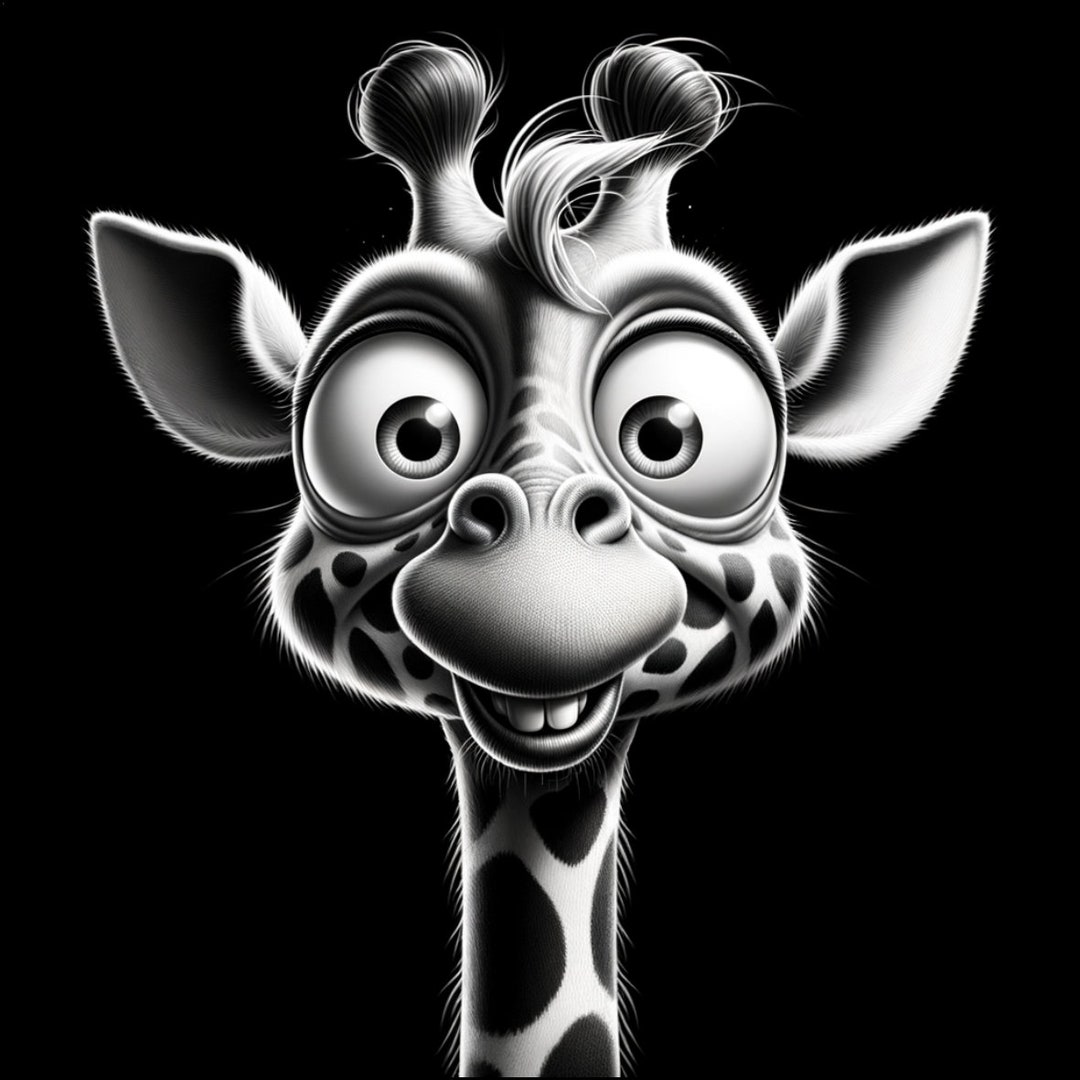 Crazy, Giraffe, Slate Engraving, Laser File, Coaster Etching, American ...
