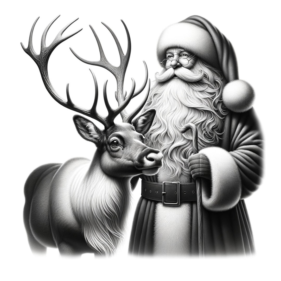 Santa Clause 30, Wood Engraving, Laser File, Coaster Etching, Lightburn ...