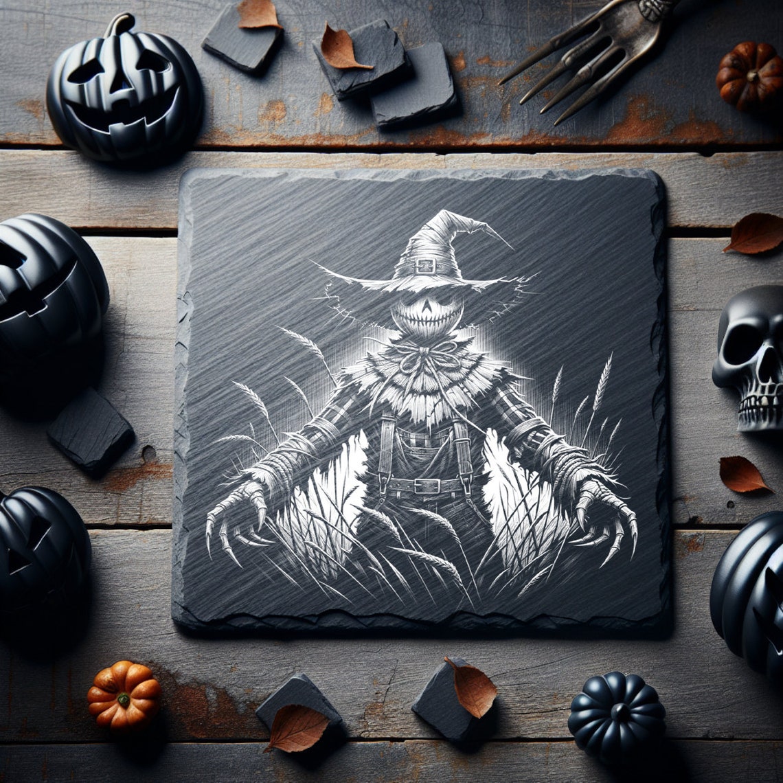 Scarecrow 2, Laser PNG, Slate Engraving, Laser File, Coaster Etching ...