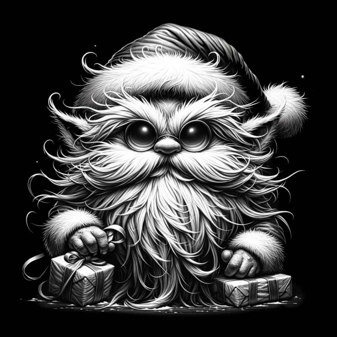 Grumpy Elf 1, Laser PNG, Slate Engraving, Laser File, Coaster Etching ...