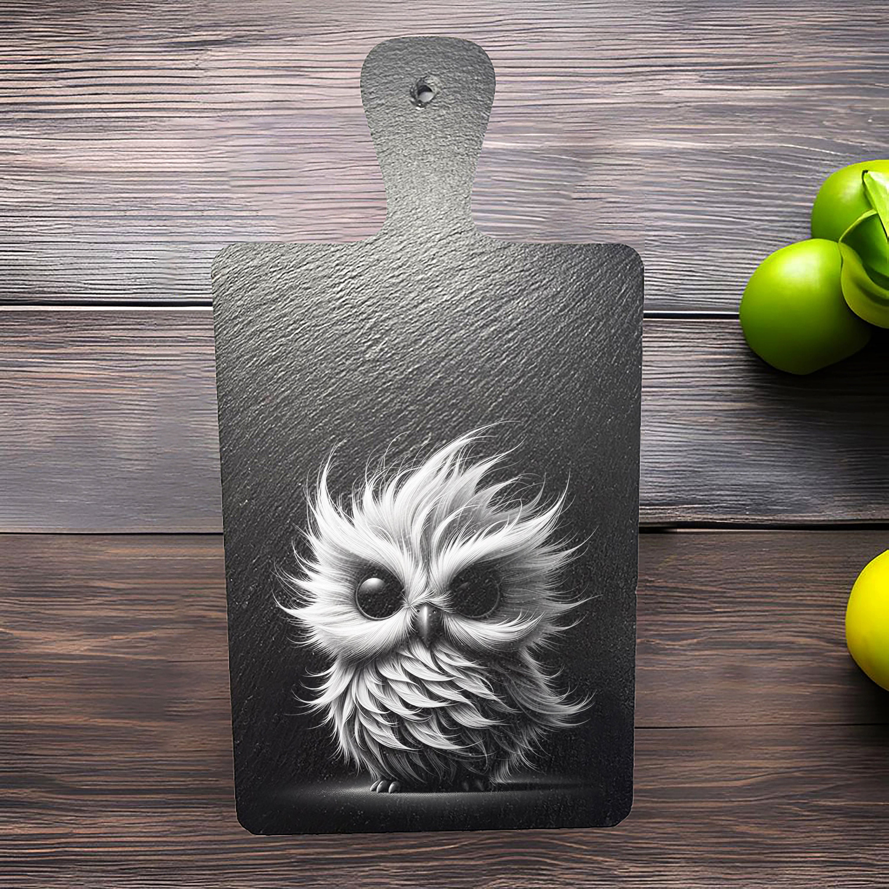 Baby Owl 1, Slate Engraving, Laser File, Coaster Etching, American ...