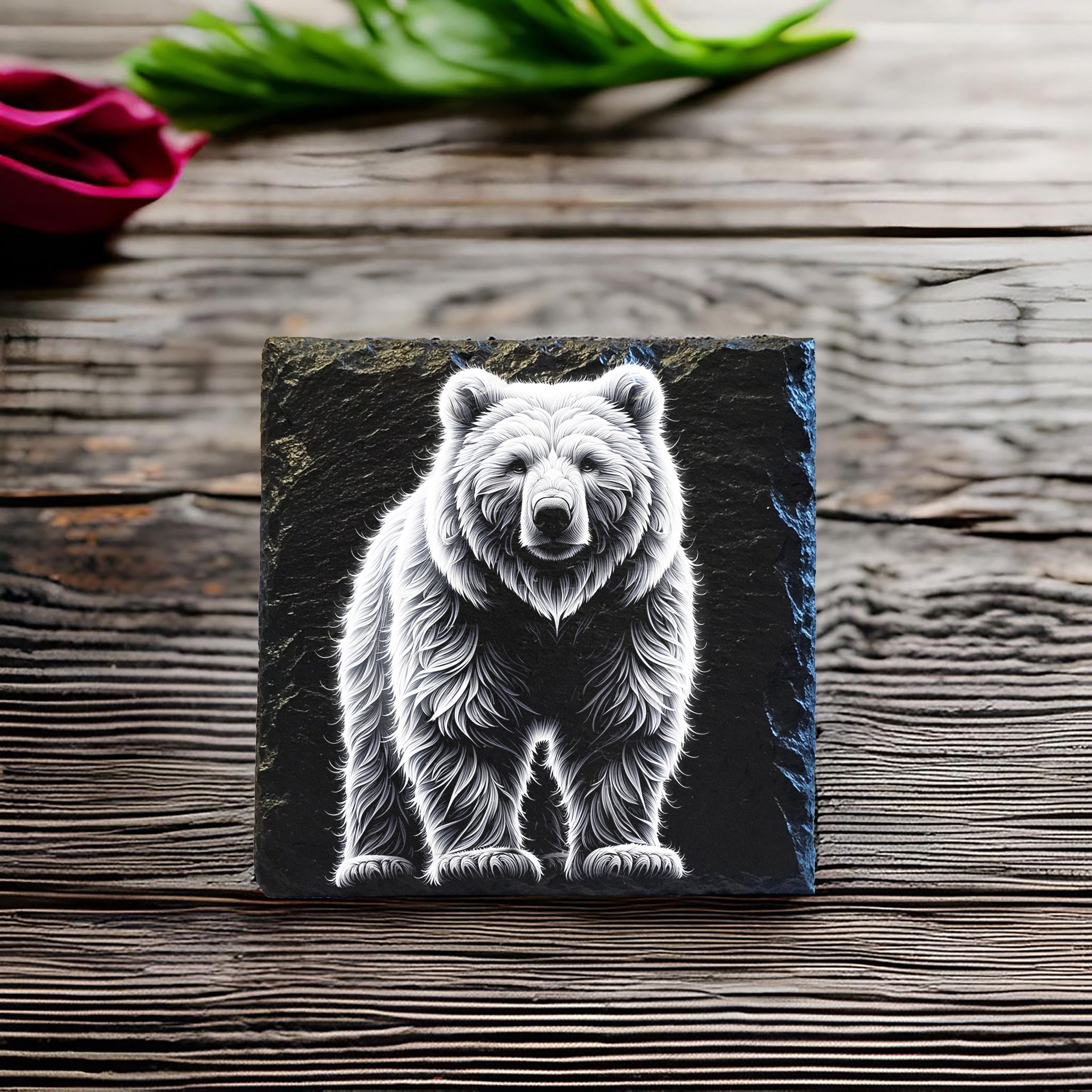 Celestial Bear, Laser PNG, Slate Engraving, Laser File, Coaster Etching ...