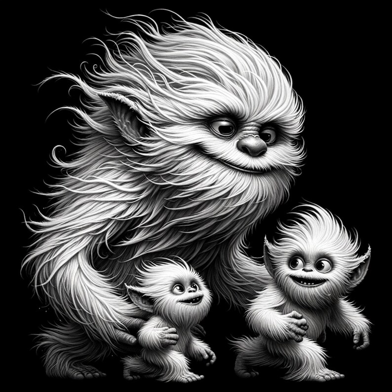 Yeti Family Slate Engraving Laser File (digital Download) - Etsy