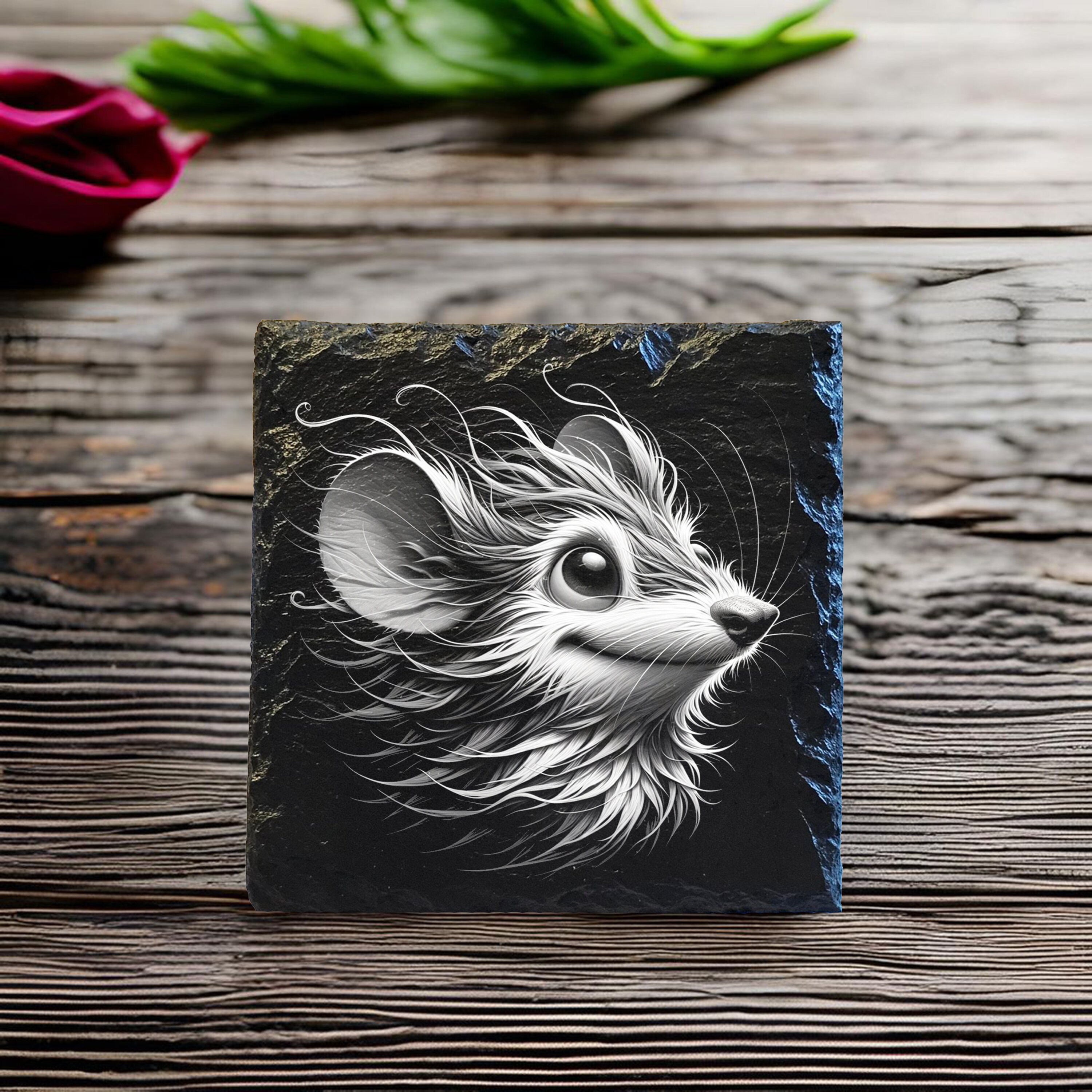 WF Mouse, Slate Engraving, Laser Cut File, Coaster Etching, American ...