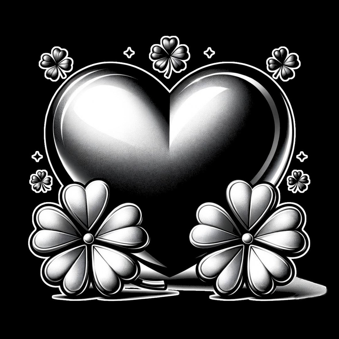 Heart Leaf Clover, Slate Engraving, Laser File, Coaster Etching ...