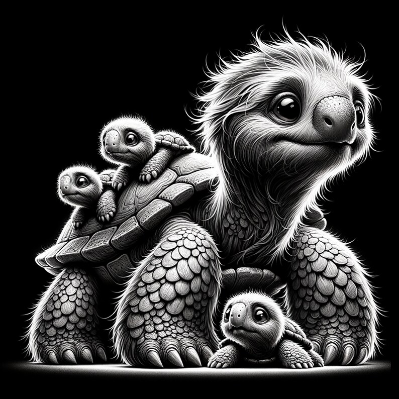 Turtle Family, Slate Engraving, File, Coaster Etching, American ...