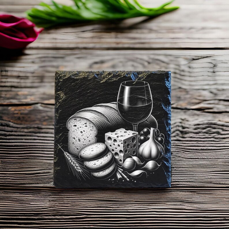 Charcuterie Board 8, Slate Engraving, Laser File, Coaster Etching ...