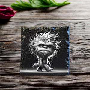 WF Big Foot, Slate Engraving, Laser Cut File, Coaster Etching, American ...